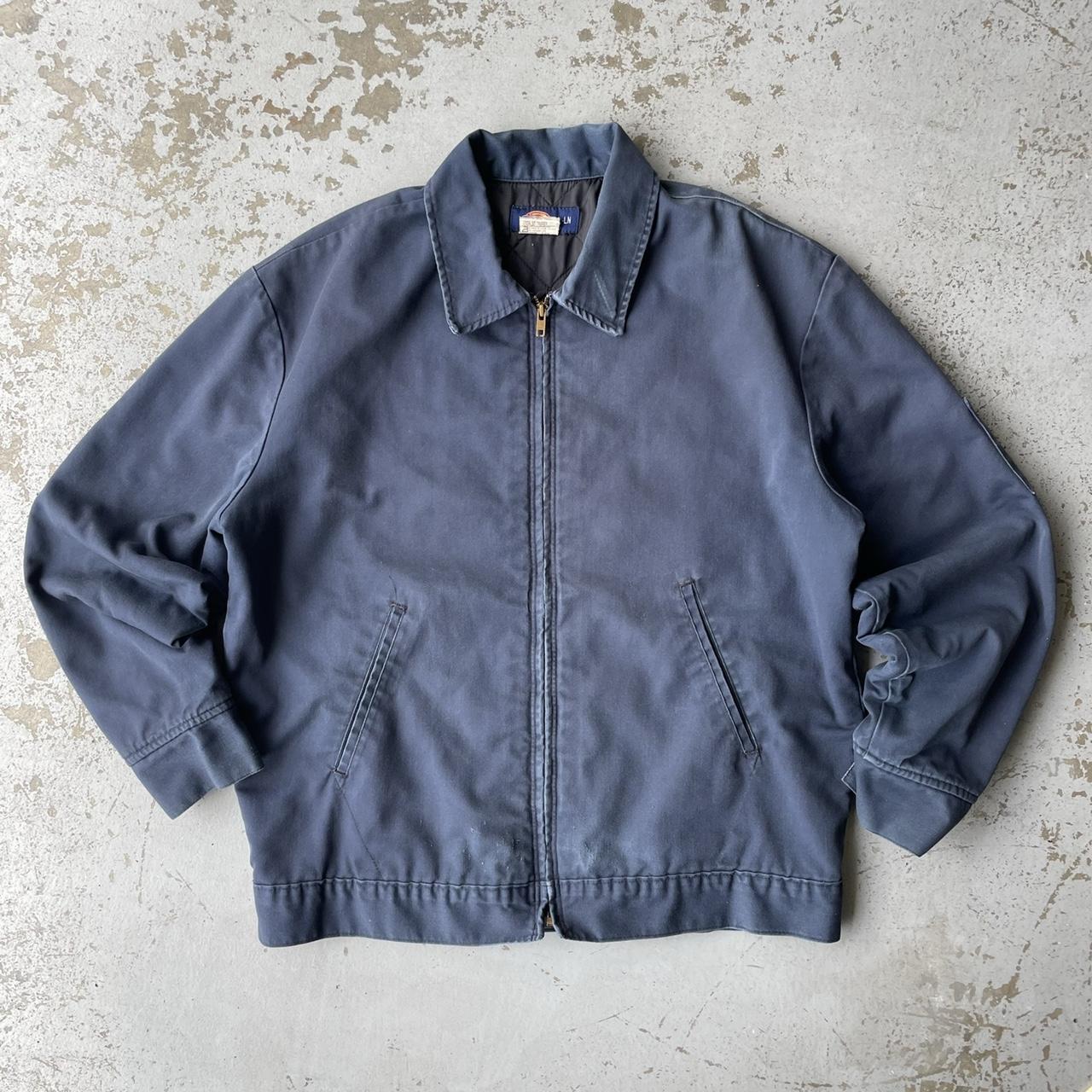 Dickies Men's Navy and Blue Jacket | Depop