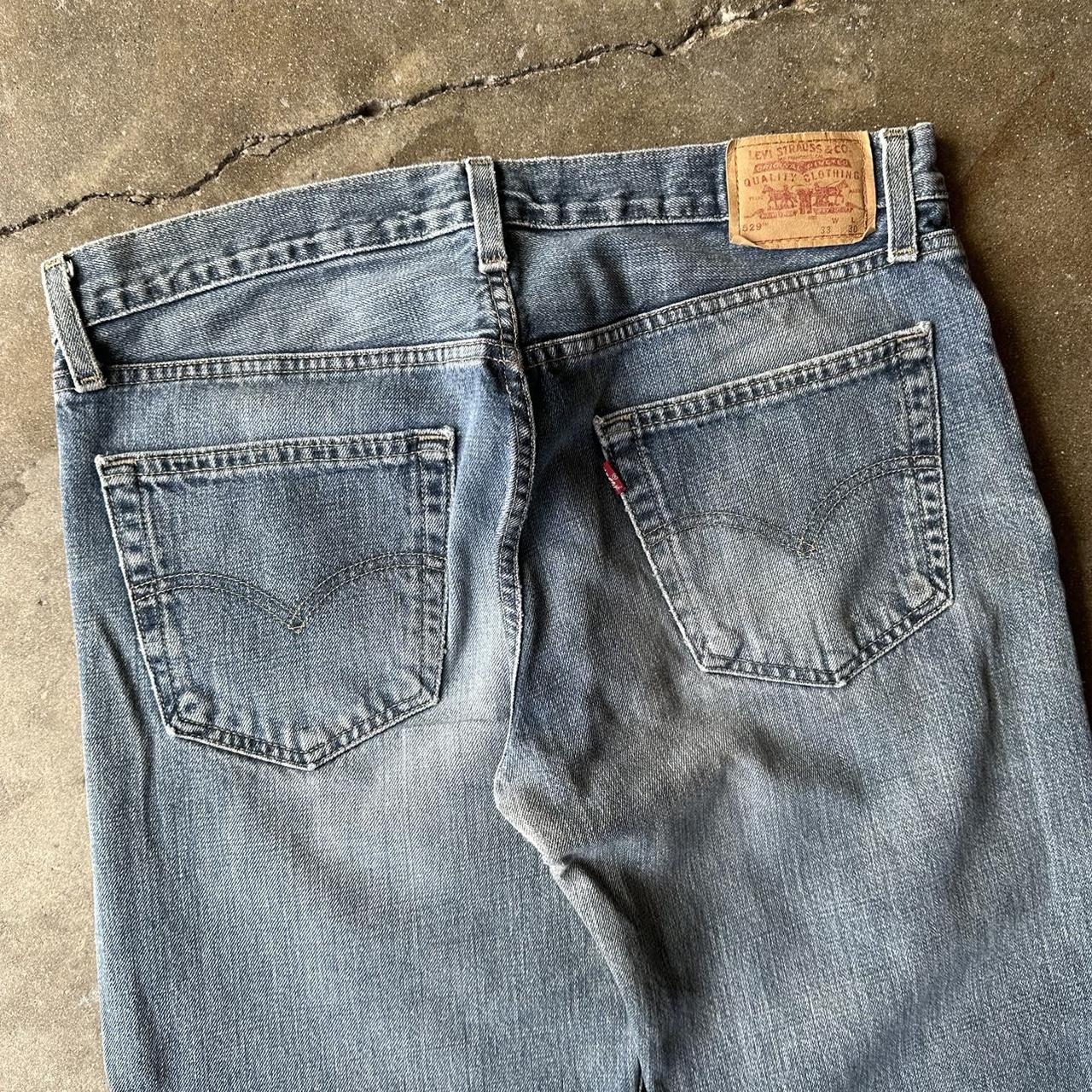 Vintage 90’s Levi’s 529 Low Rise Straight Distressed... - Depop