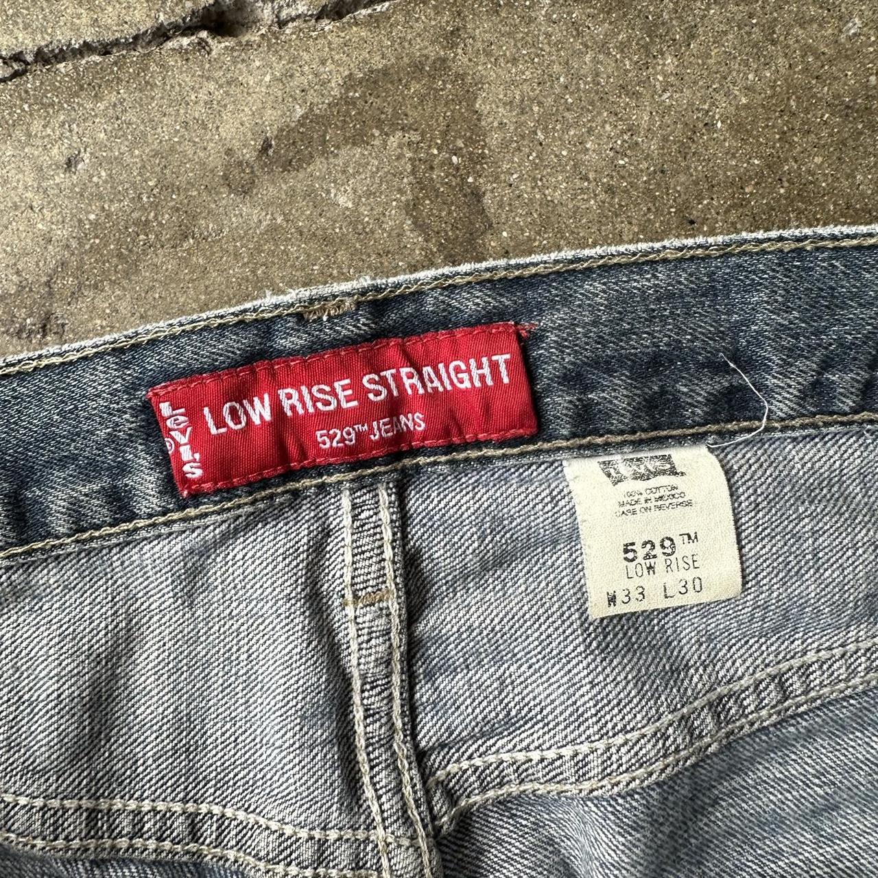 Vintage 90’s Levi’s 529 Low Rise Straight Distressed... - Depop