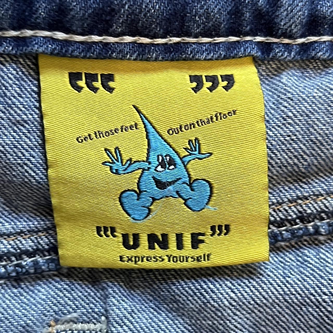 unif light blue jessa jeans size 29 - Depop