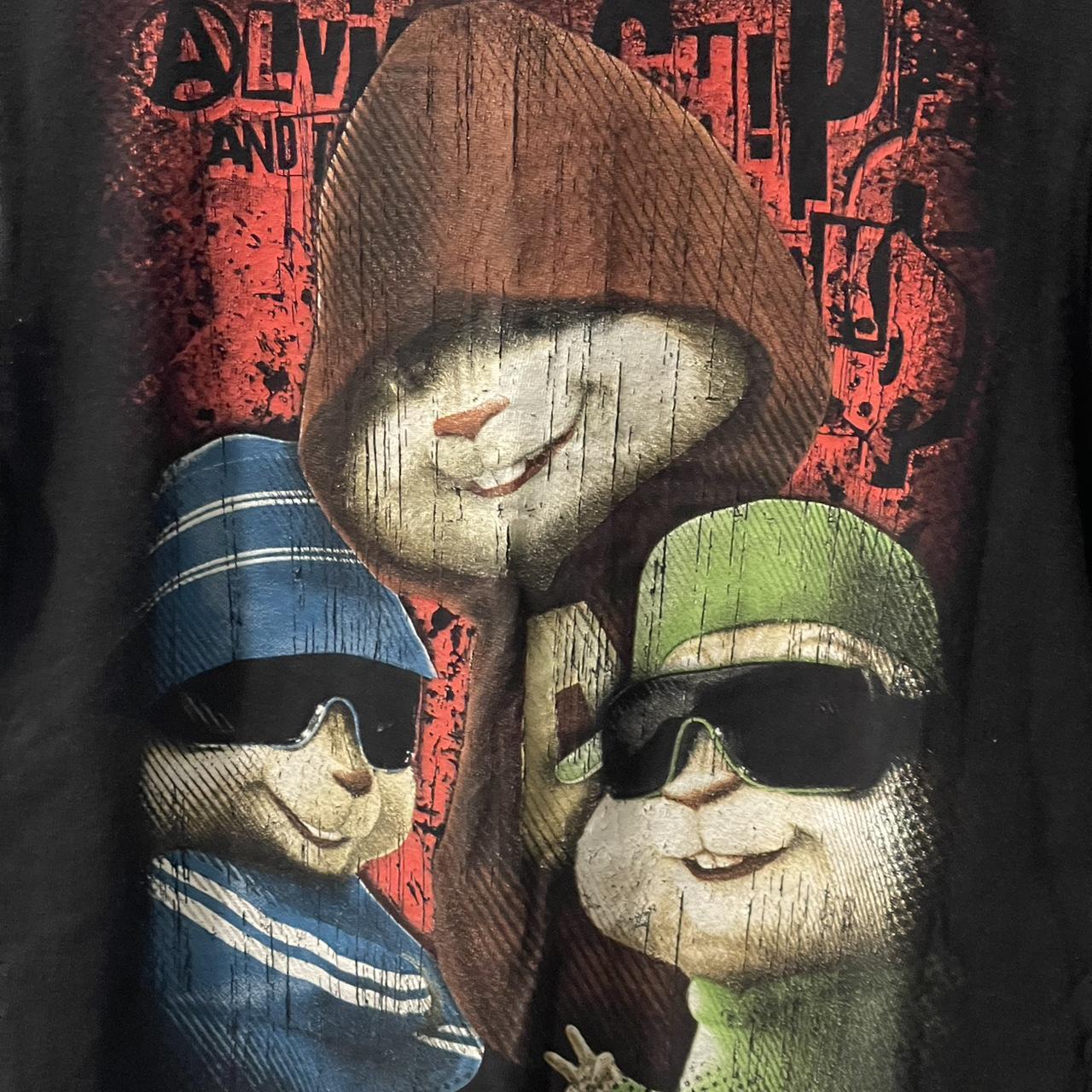 2010 Alvin And The Chipmunks Rap Group Shirt Size... - Depop