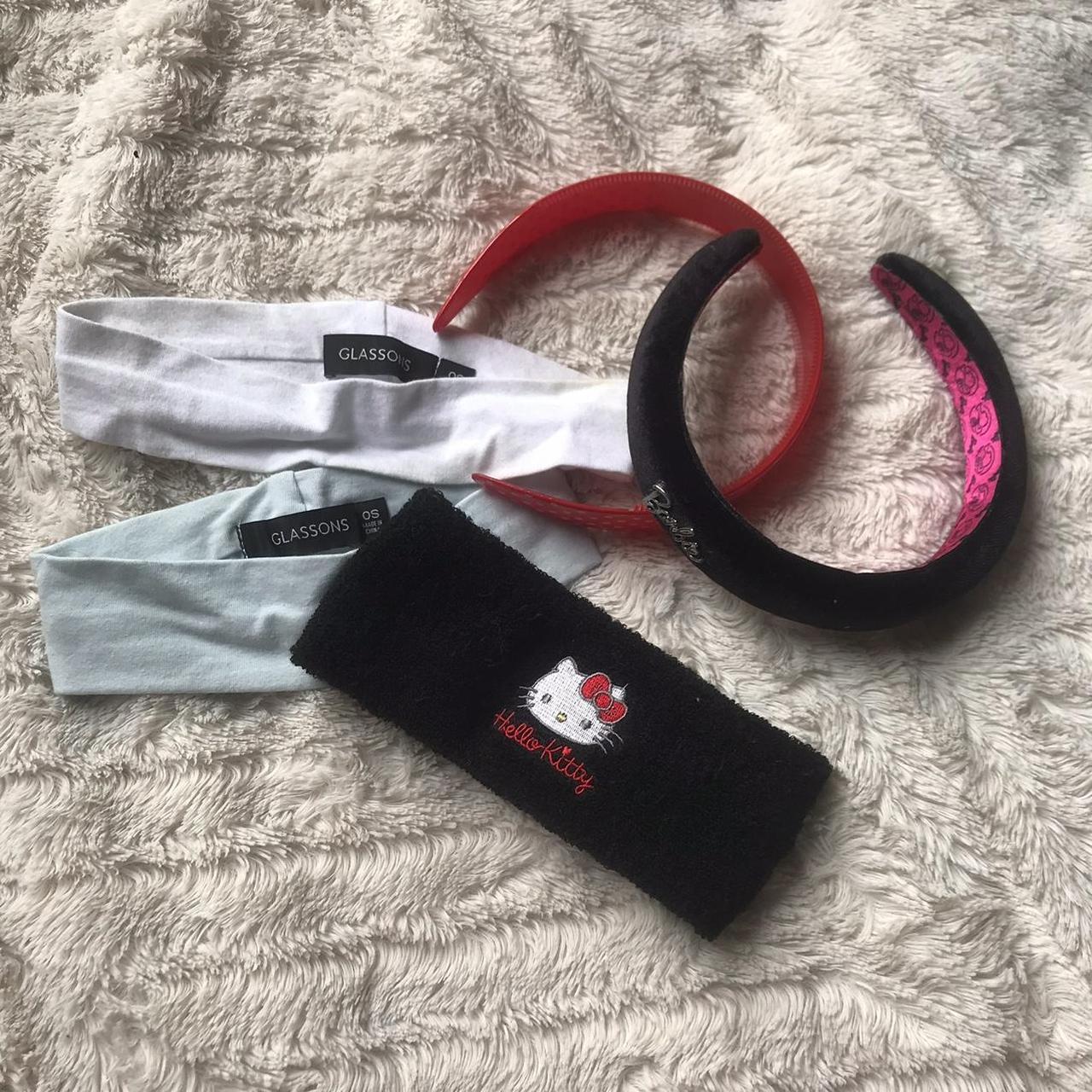 🖤 description: super cute y2k headband bundle ! -... | Depop