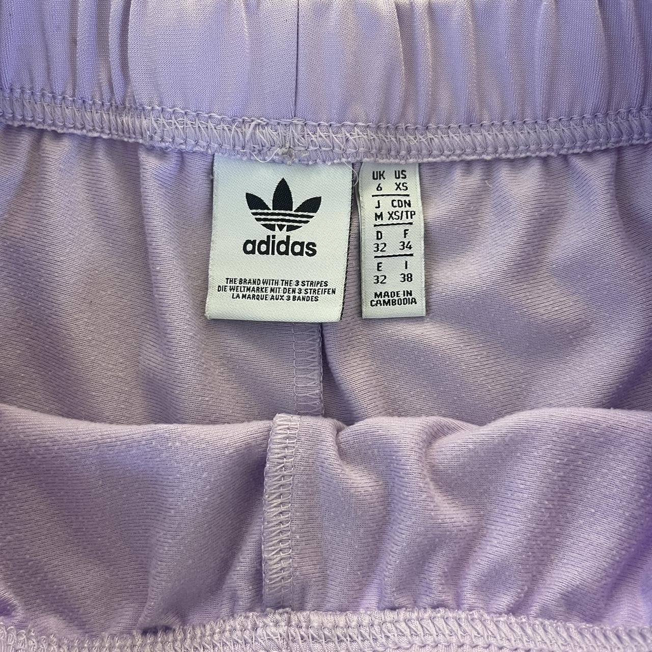 Lavender Adidas booty shorts •labeled US xs... | Depop