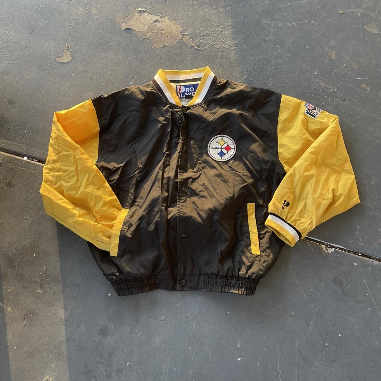 Starter Men's Black and Yellow Jacket | Depop