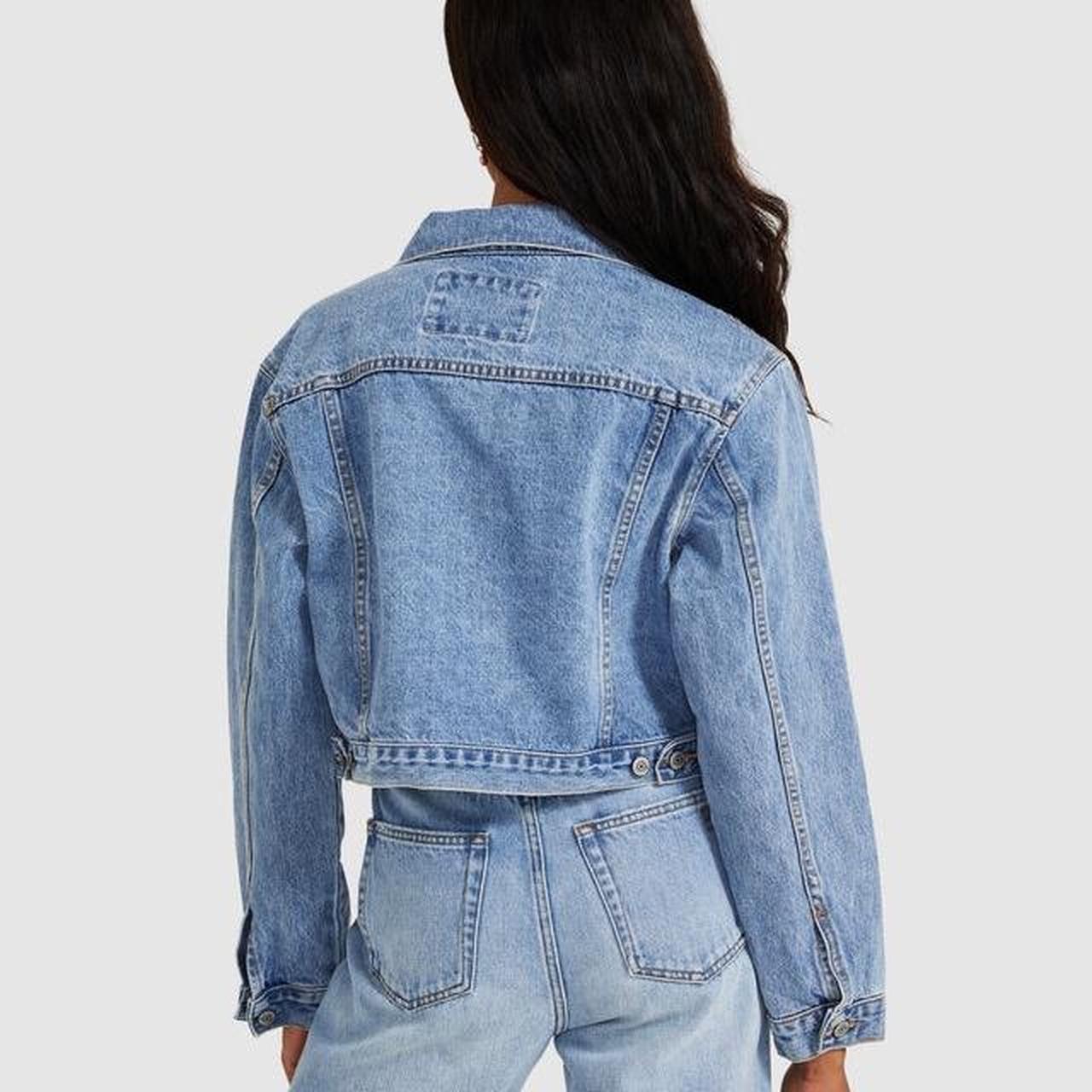 Insight denim crop jacket. 100% cotton. In perfect... - Depop
