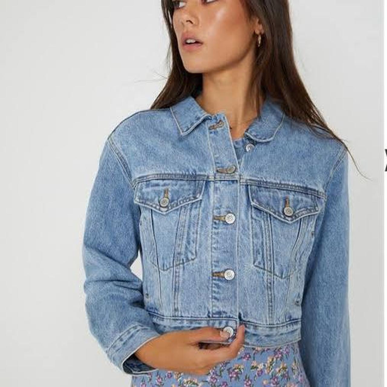 Insight denim crop jacket. 100% cotton. In perfect... - Depop