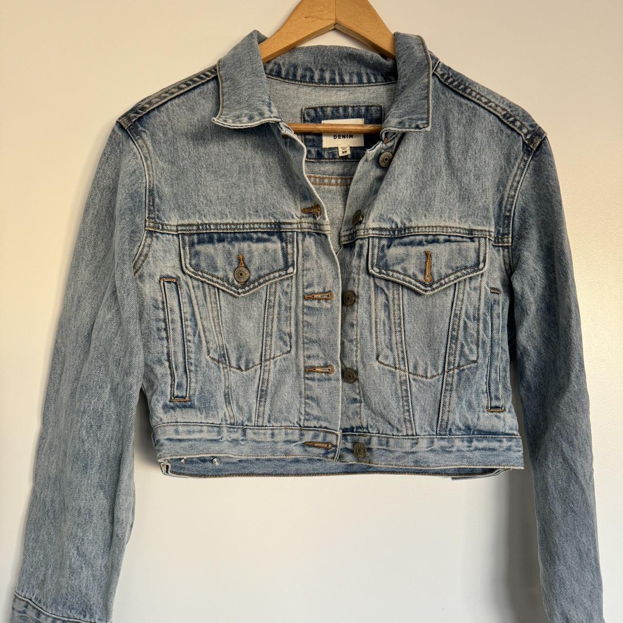 Insight denim crop jacket. 100% cotton. In perfect... - Depop