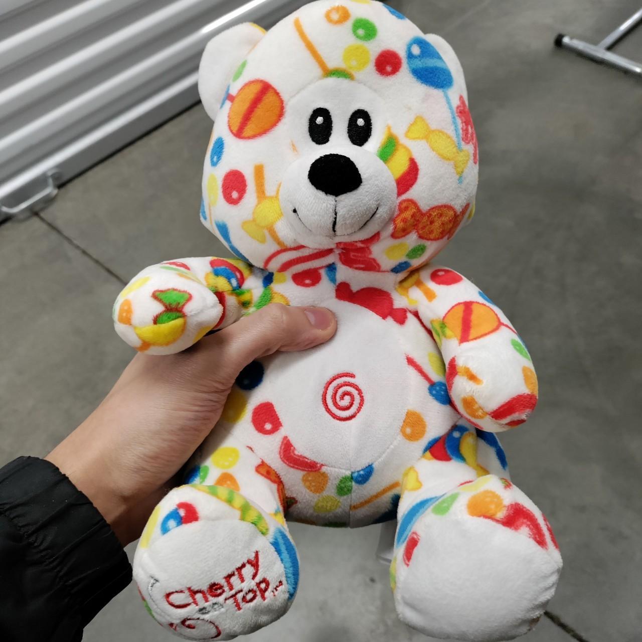 Cherry top carnival multicolor bear Plush