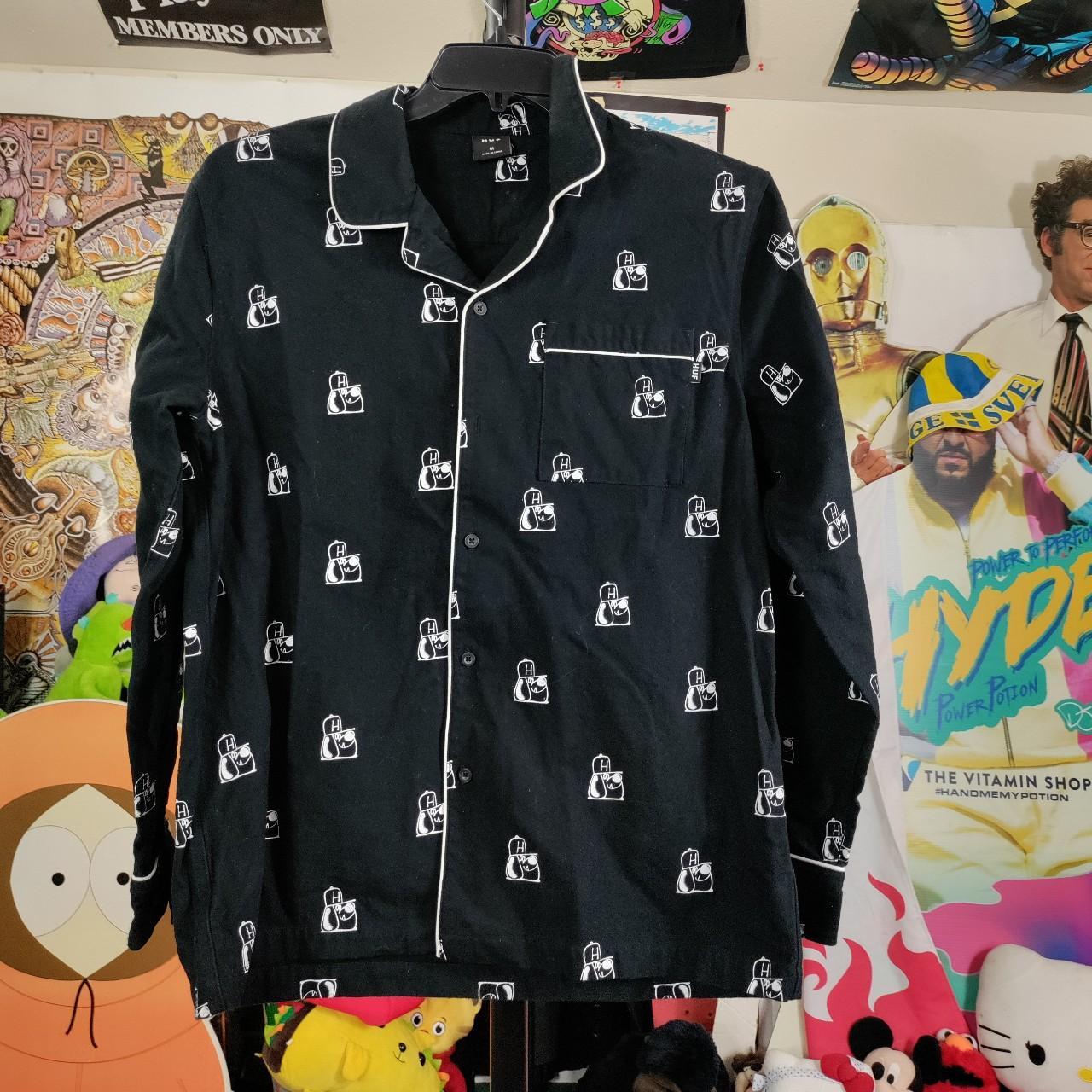 Huff dog print aop button up jacket 21x28 ☆Clothes... - Depop