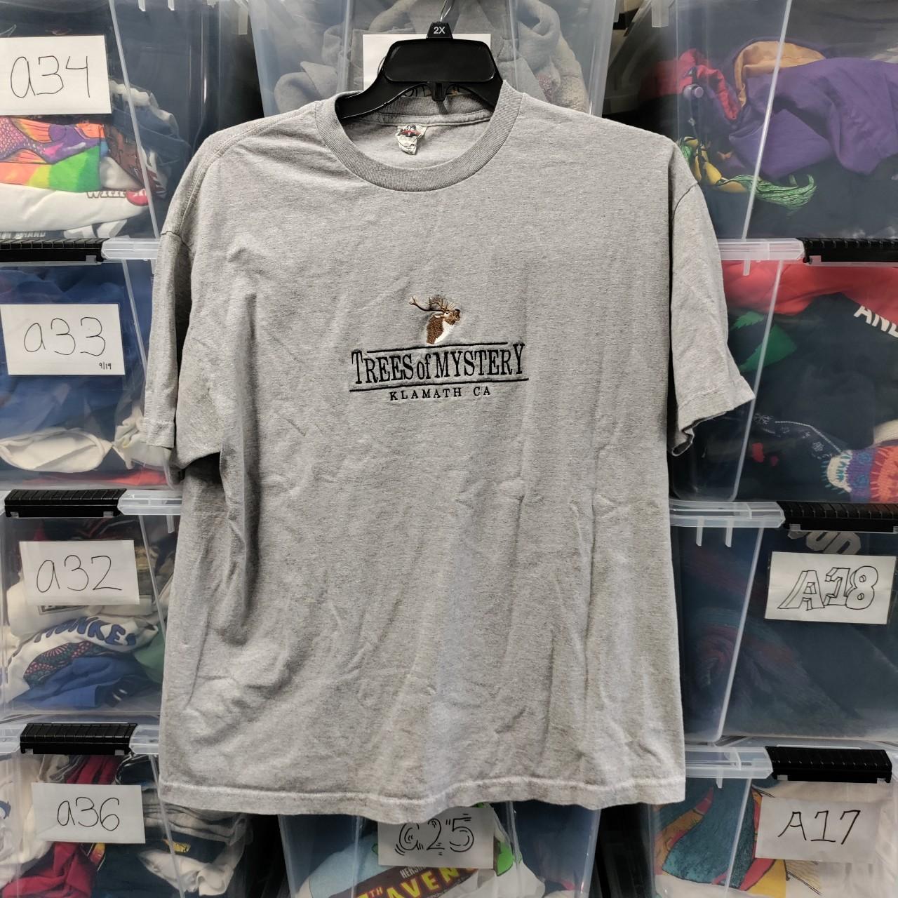 Grey vintage 90s Trees of Mystery Klamath California... | Depop