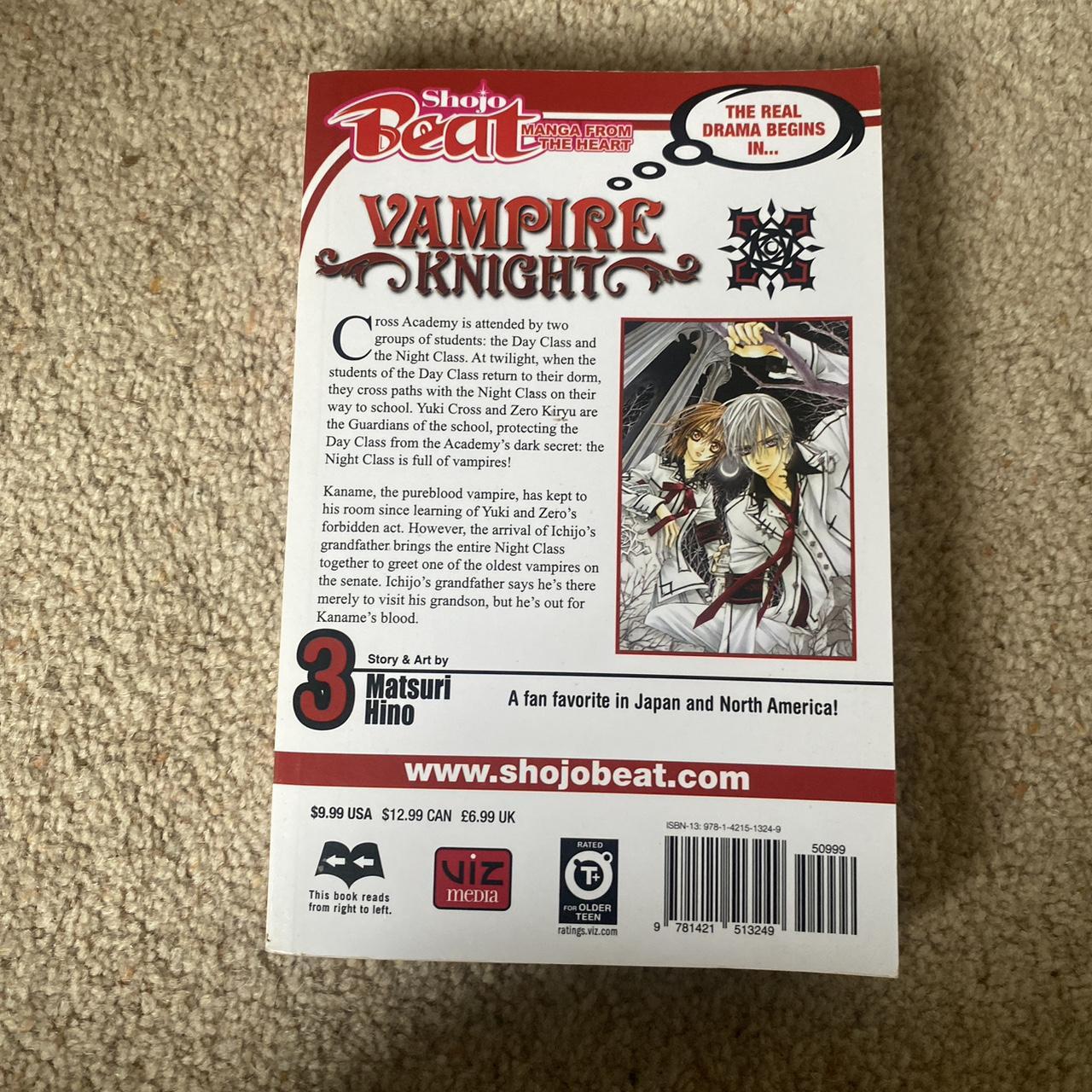 Vampire knight volume 3 manga - Depop