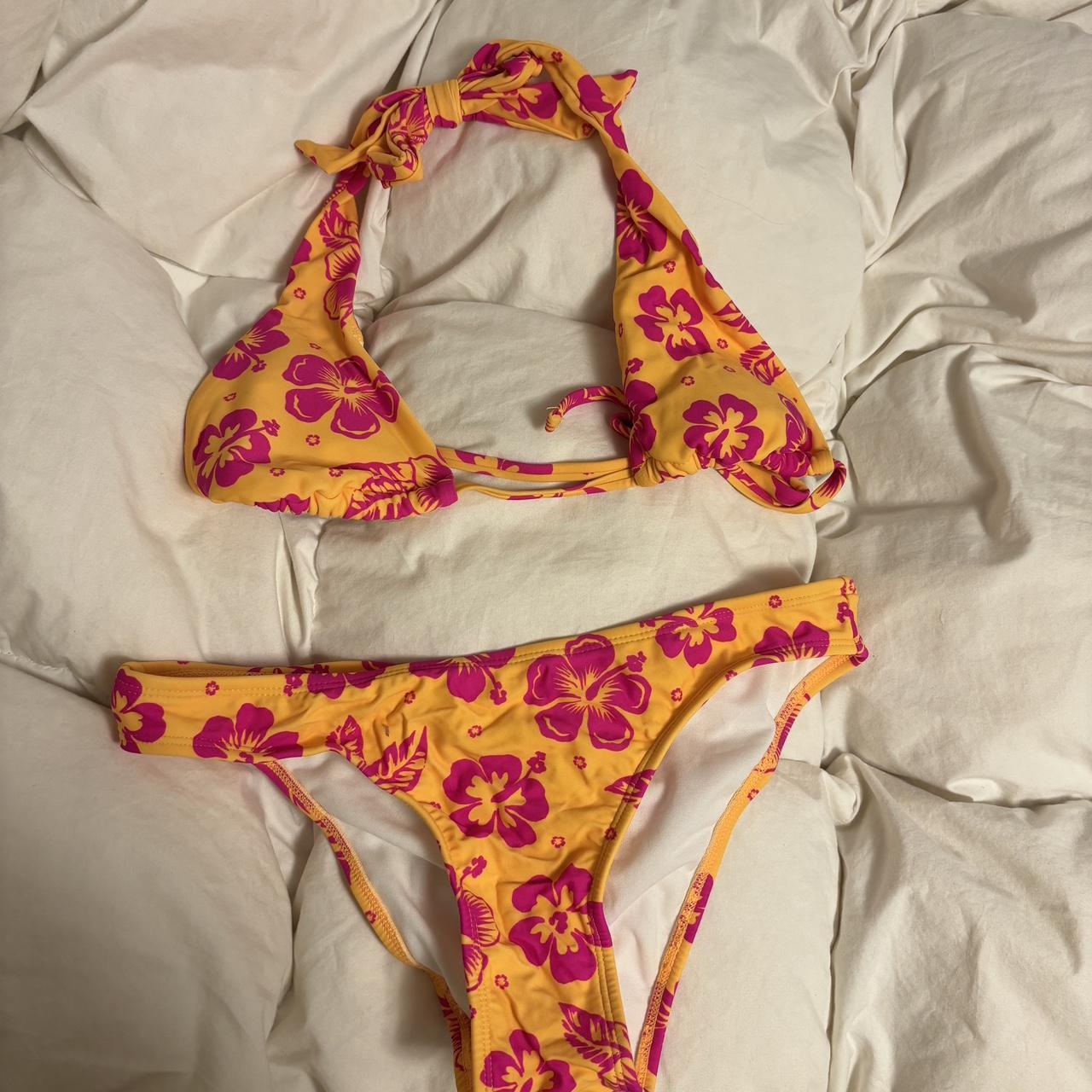 Hawaiian Style Target Bikini - Depop