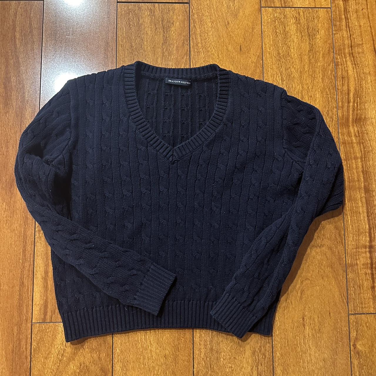 Super cute thick v-neck sweater from Brandy. Send... - Depop