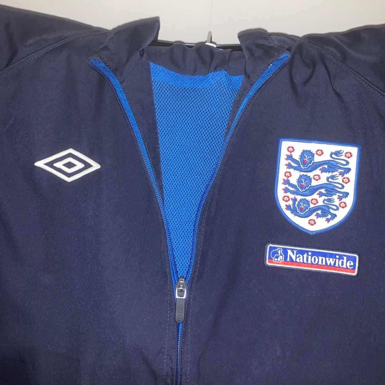 England 2010 Umbro Football Training Windbreaker... - Depop
