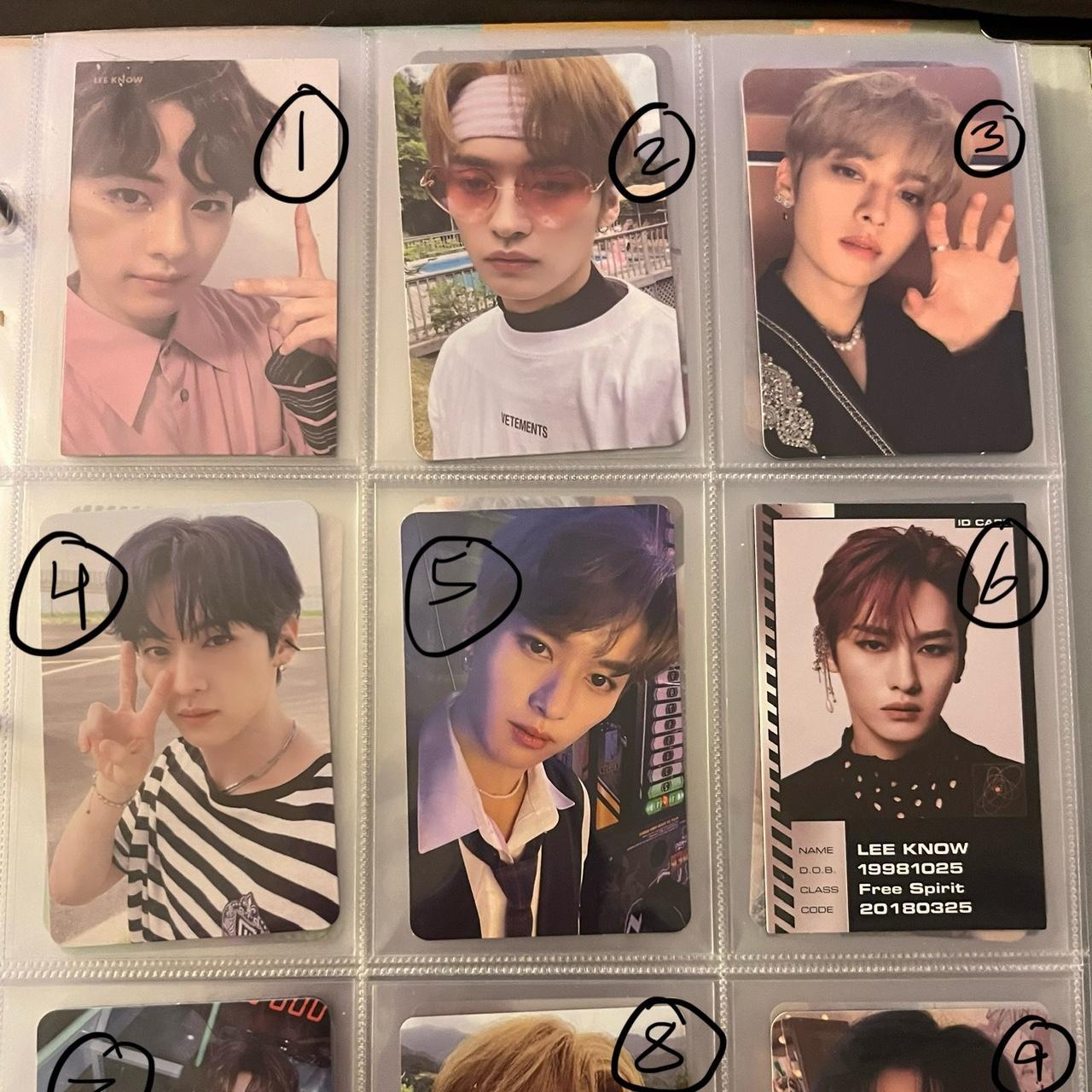 Stray kids Lee Know Photocards Message with a... - Depop