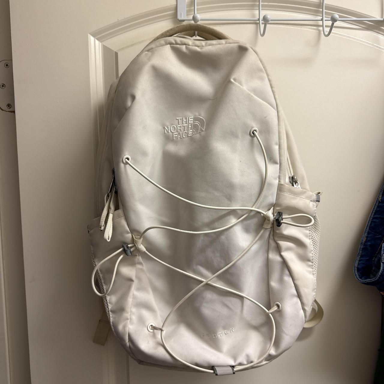 The North Face Jester backpack- Cream #backpack | Depop