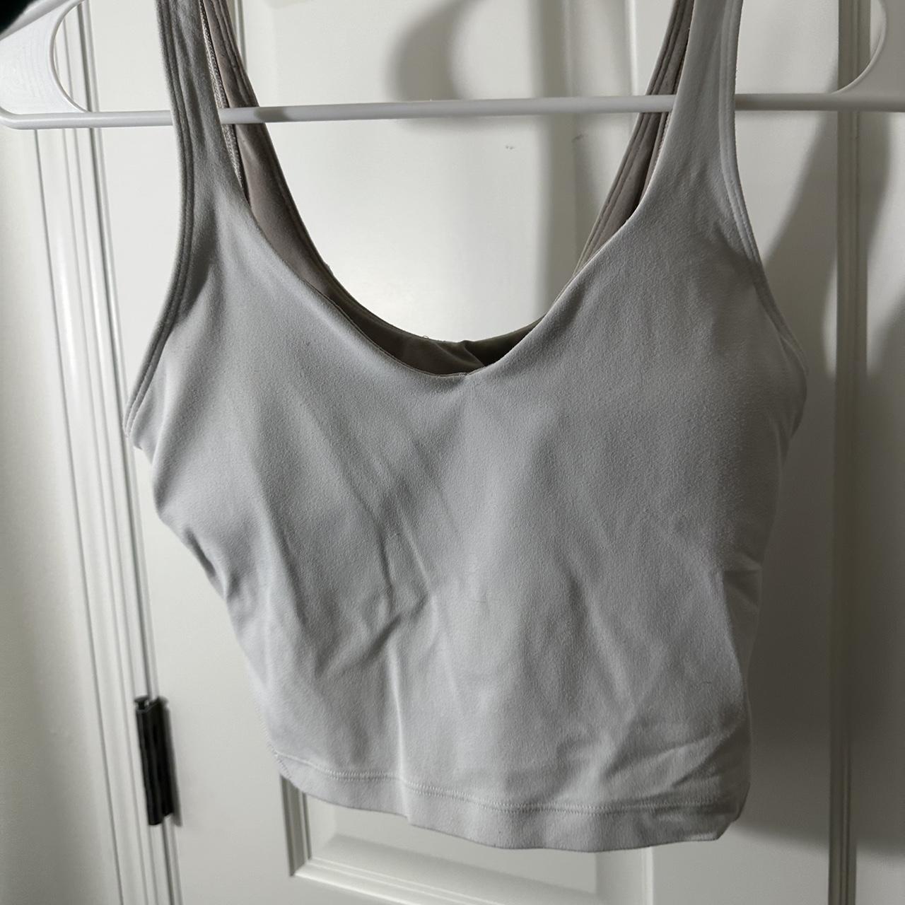 White lululemon align tank Size 2 #lululemon... - Depop