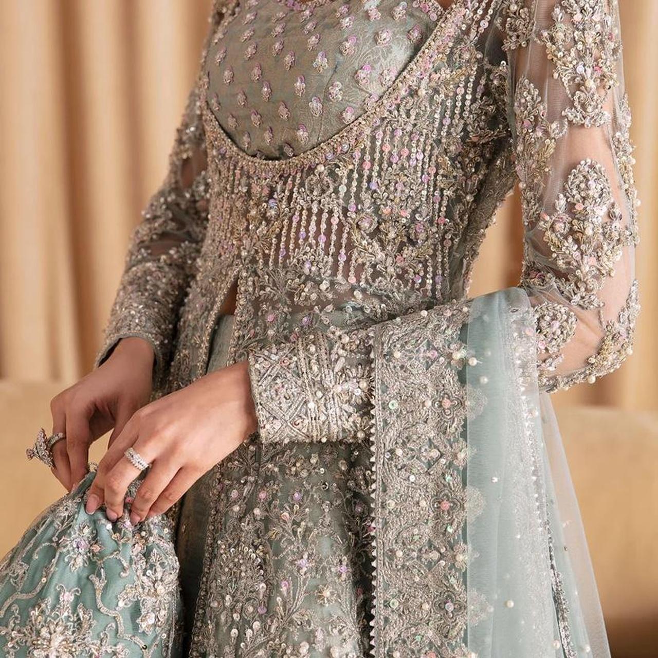 Kanwal Malik RIJA Medium Light blue *only worn a... - Depop