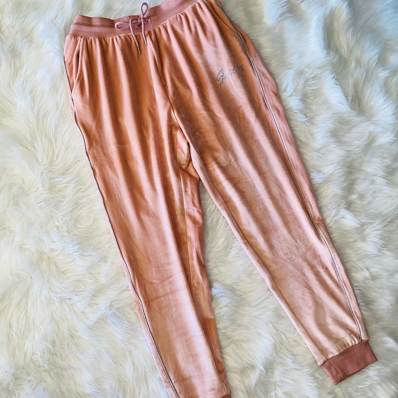 Guess Velvet Velour Rhinestone Pants! Brand new... - Depop