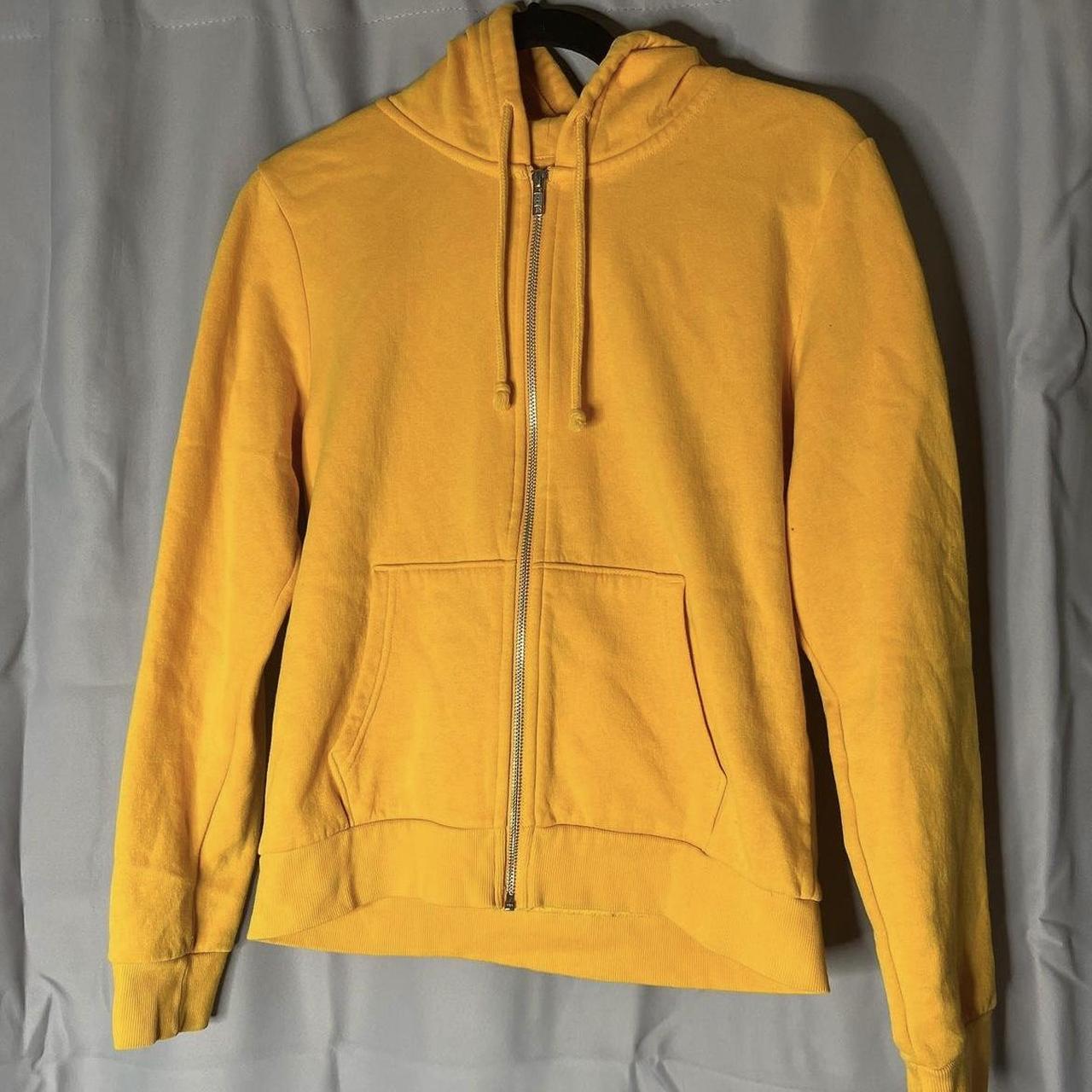 Yellow zip up Size: M FREE SHIPPING - Depop