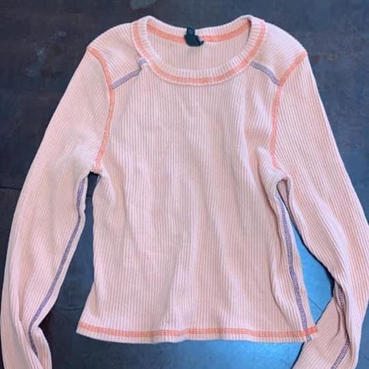 Target Women's Orange and Purple Shirt | Depop