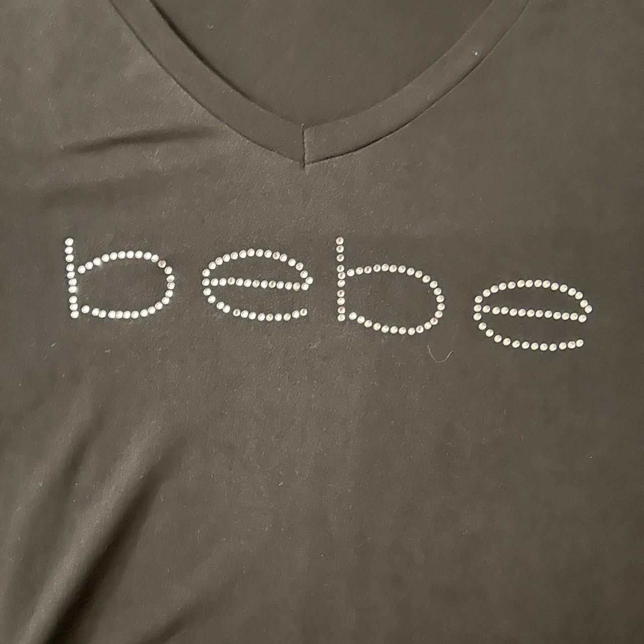 black bebe shirt #bebe #mcbling #y2k #shirt #black - Depop