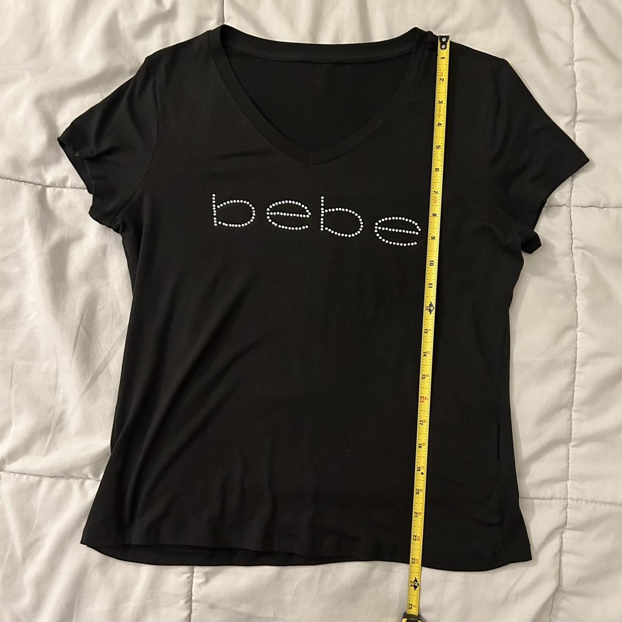 black bebe shirt #bebe #mcbling #y2k #shirt #black - Depop