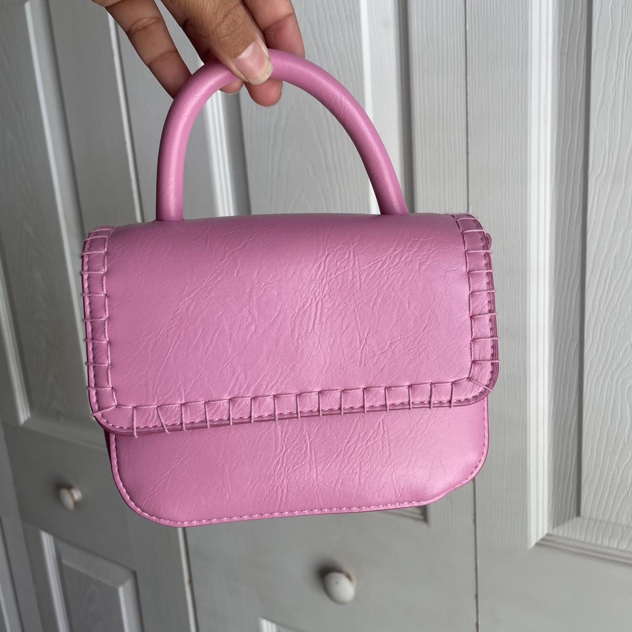 Mini pink bag with little crossbody strap - Depop