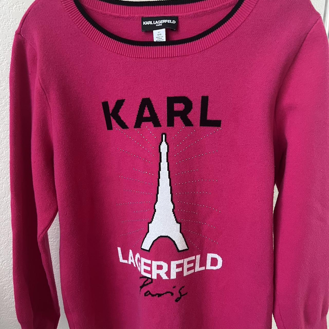 Karl Lagerfeld Paris Sweater TINIEST bit bally but... - Depop