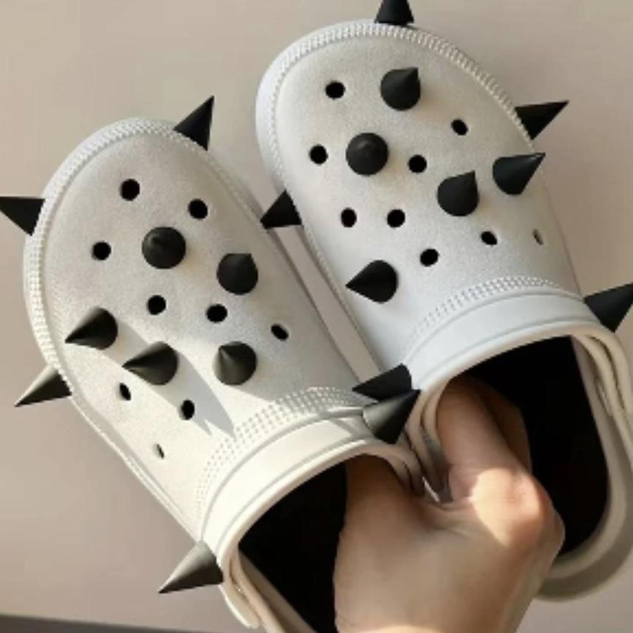 Black Spikes Crocs Jibbitz/Charms Set of 20 Brand... - Depop