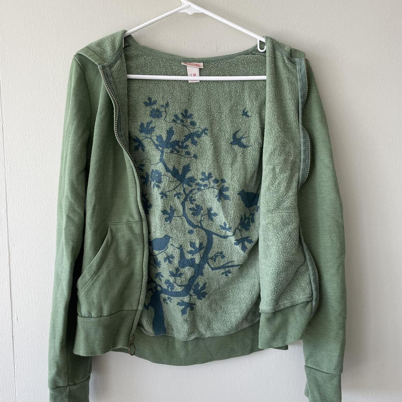 Mossimo supply co. sage green basic zip up jacket... - Depop