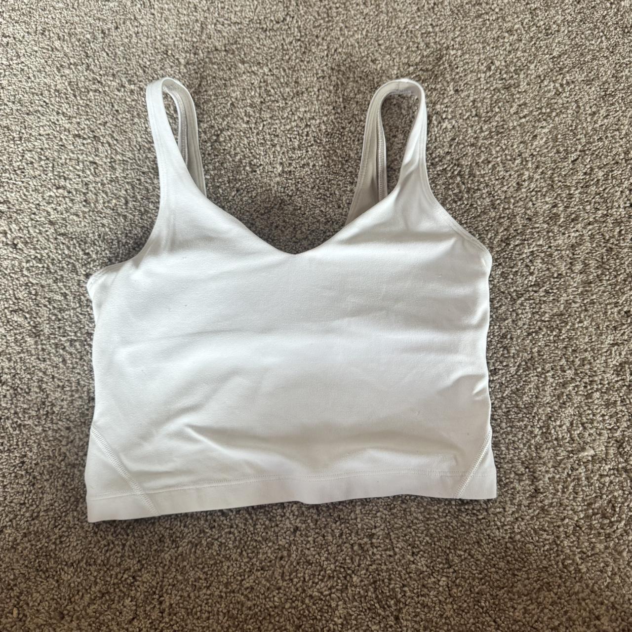 Lululemon white align tank size 2 - Depop