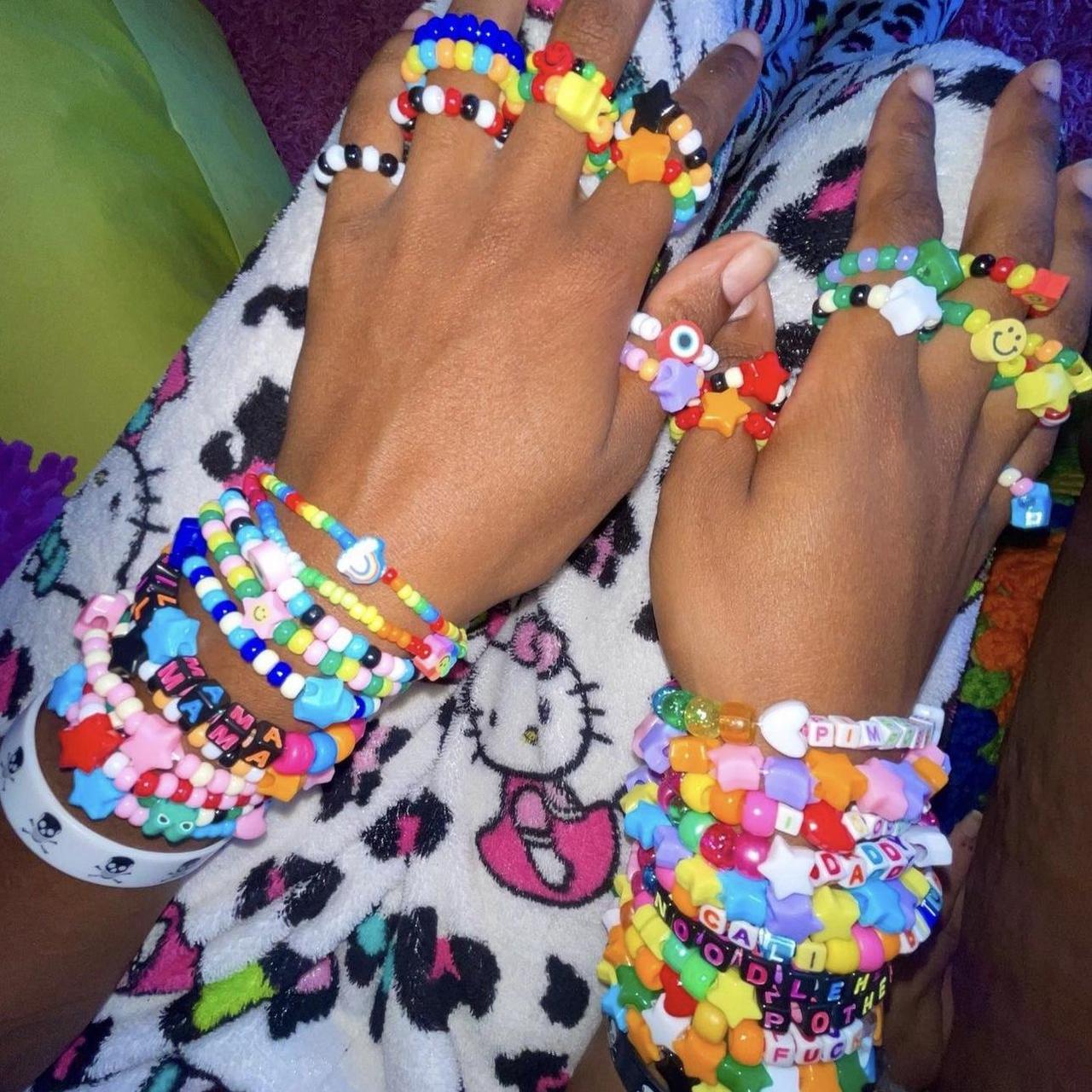 CUSTOM Kandi bracelets & rings! ⭐️ DO NOT purchase,... - Depop