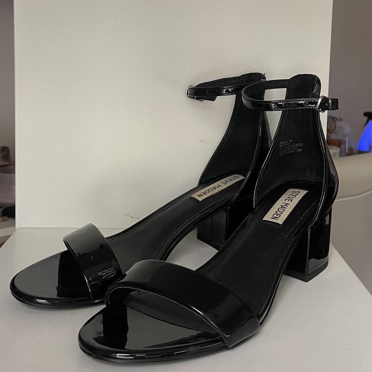 steve madden black heels 💌size 8 💌originally... - Depop