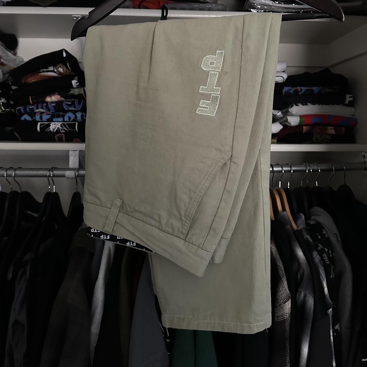 Ftp pants size 38x26/28 olive/green color i got it... - Depop