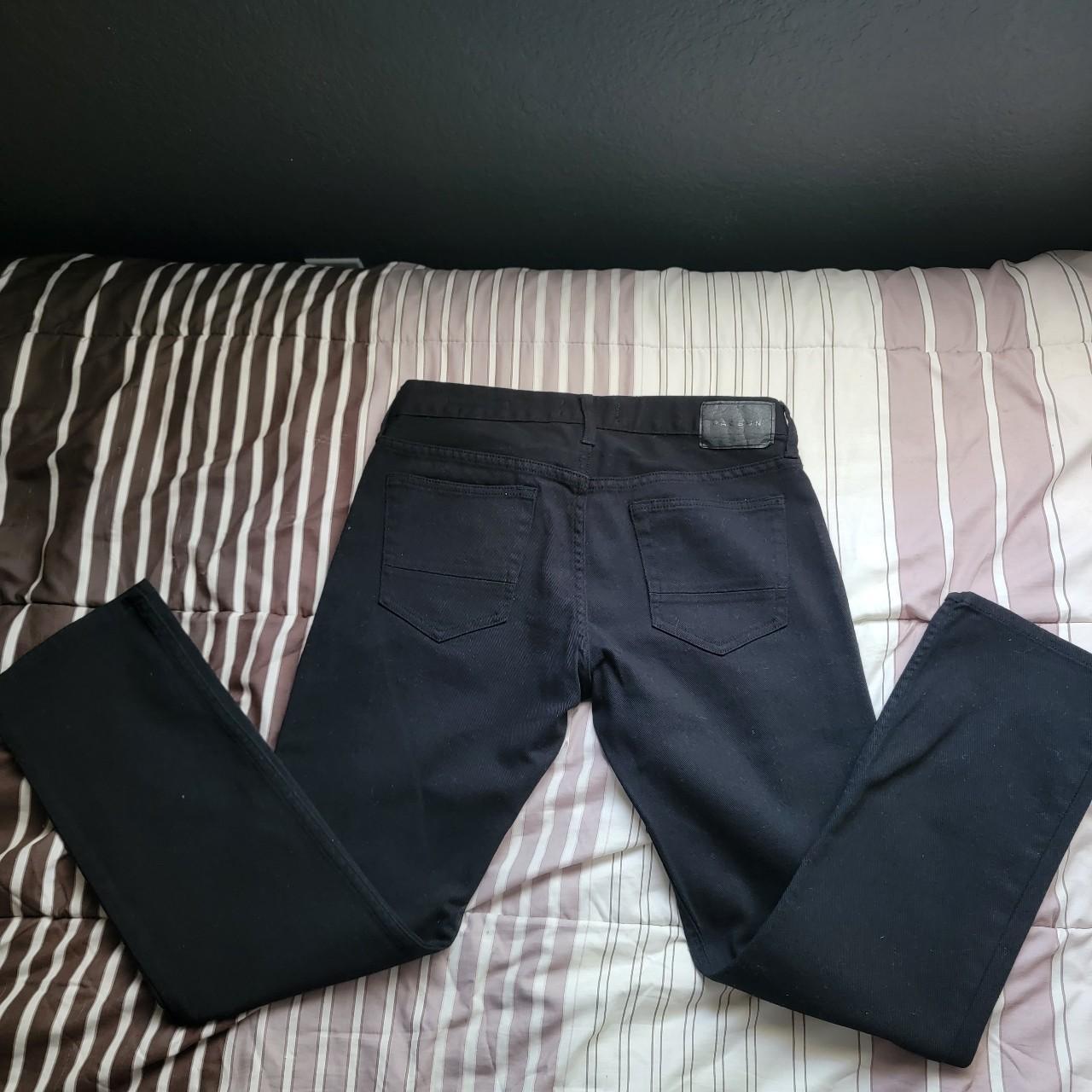 Mens black denim pants from pacsun. Slim fit SIZE:... | Depop
