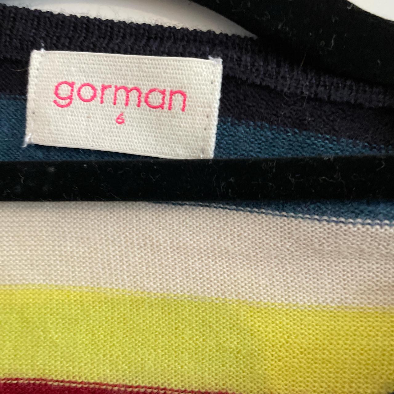Gorman stripped long sleeve top Size 6 - Depop