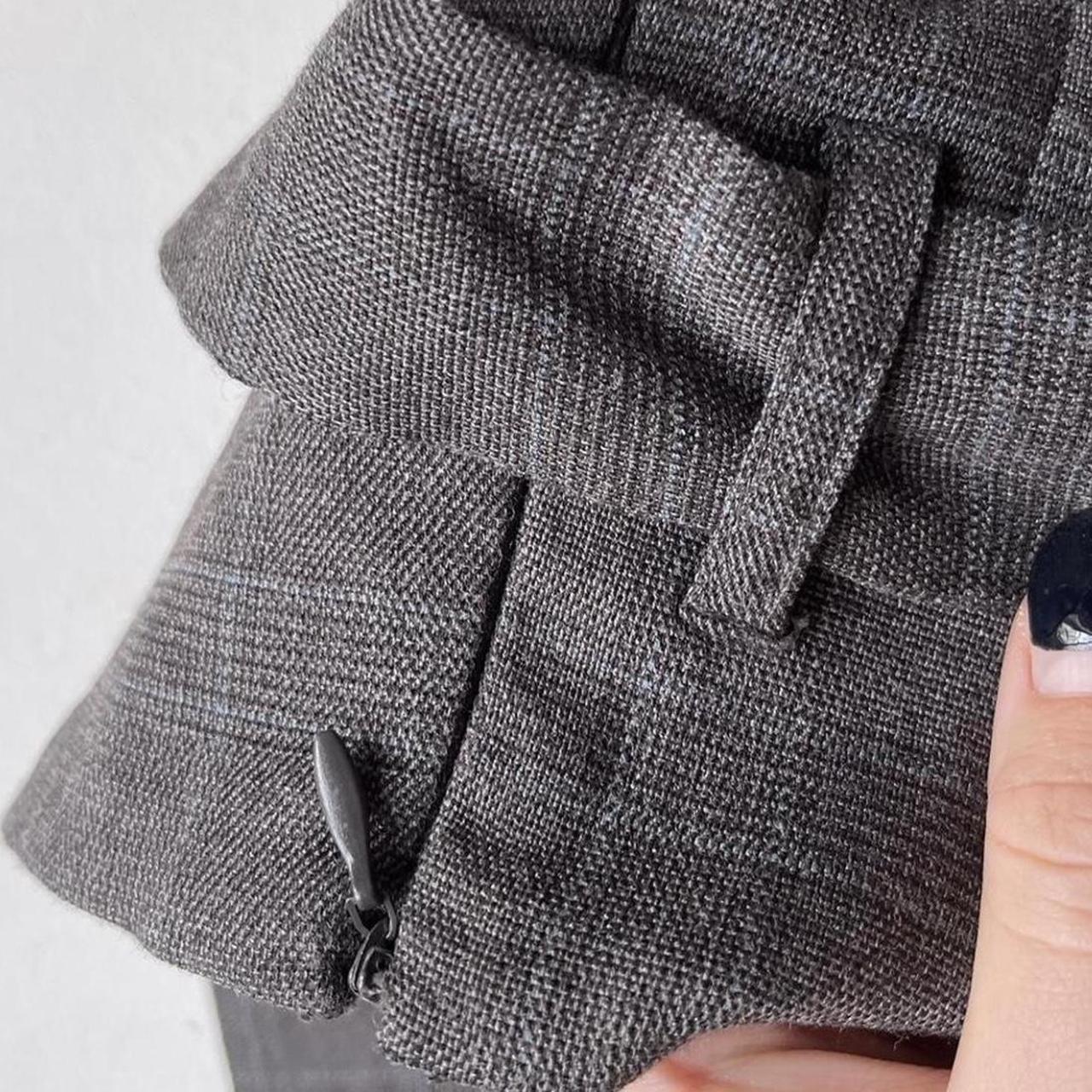 Grey tartan rara mini skirt / kilt with detachable... - Depop