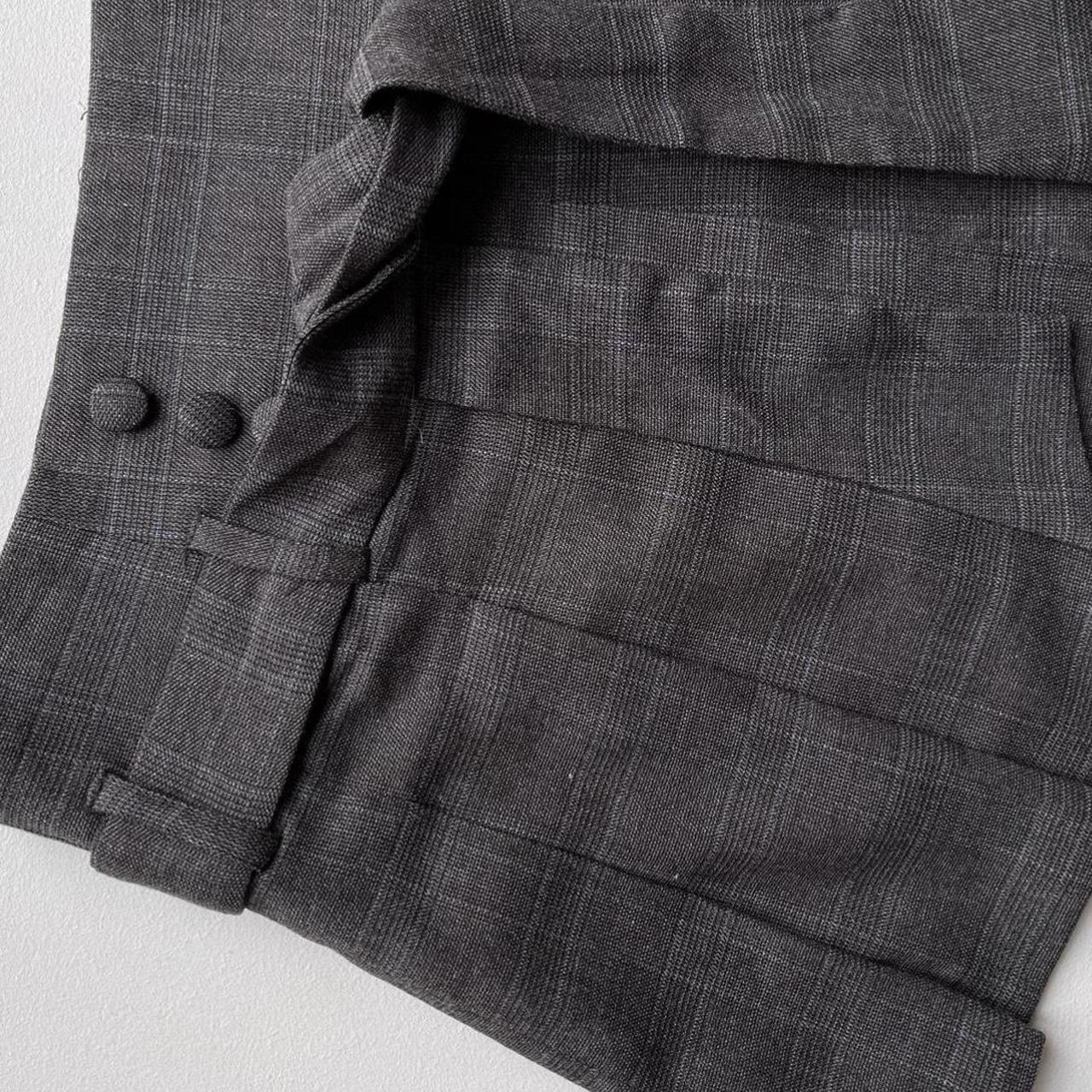 Grey tartan rara mini skirt / kilt with detachable... - Depop