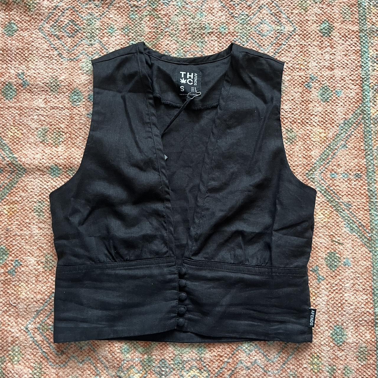 Afends lilo button up top. NWT, button up vest,... - Depop