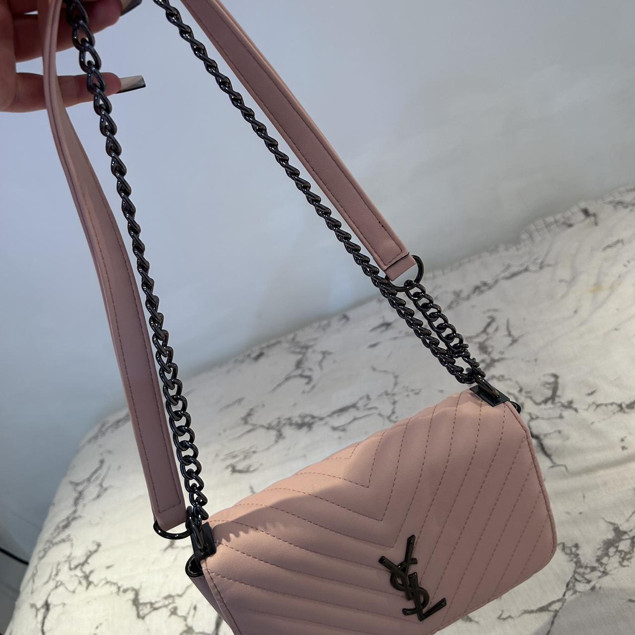 Pink Yves Saint Laurent hand bag, in perfect... - Depop