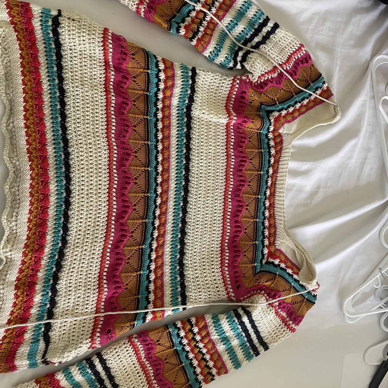 local boutique beachy sweater. super cute for summer... - Depop
