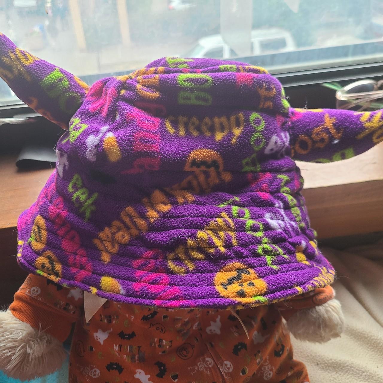 Scuffed Halloween theme bucket hat with horns Made... - Depop