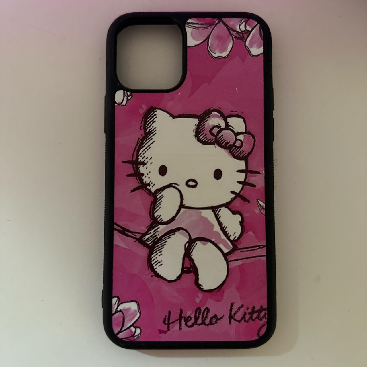 hello kitty hard phone case custom made iphone 11pro - Depop