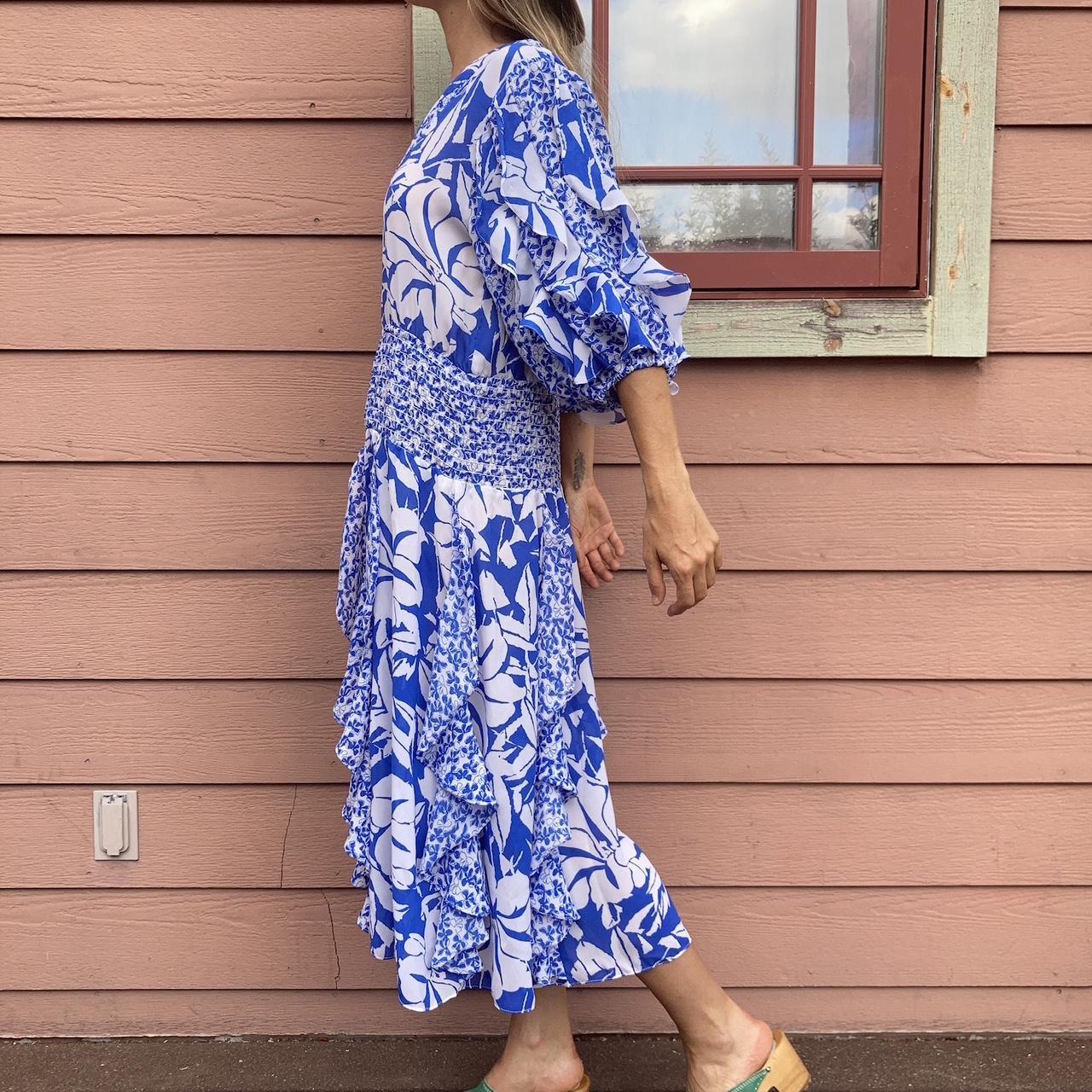 Gorgeous vintage 1980s Susan Freis dress with... - Depop