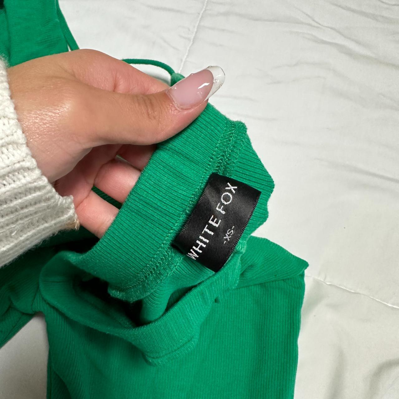 White Fox matching set biker shorts and bra XS... - Depop