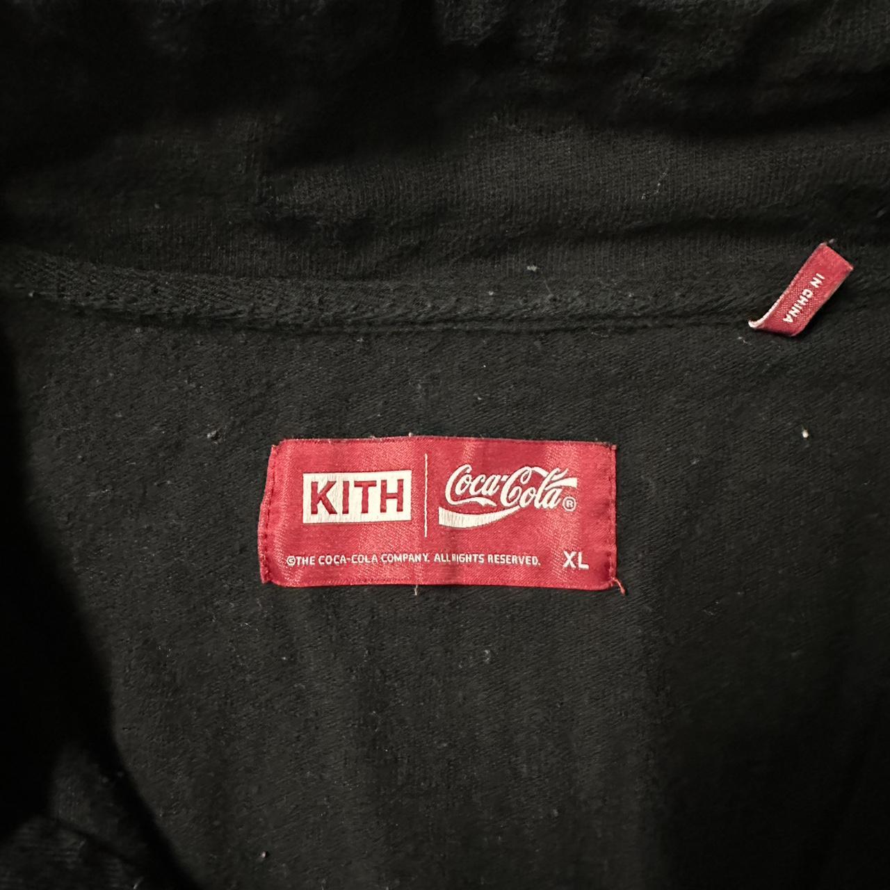 Kith x Coca Cola quarter zip sweatshirt size XL ,... - Depop