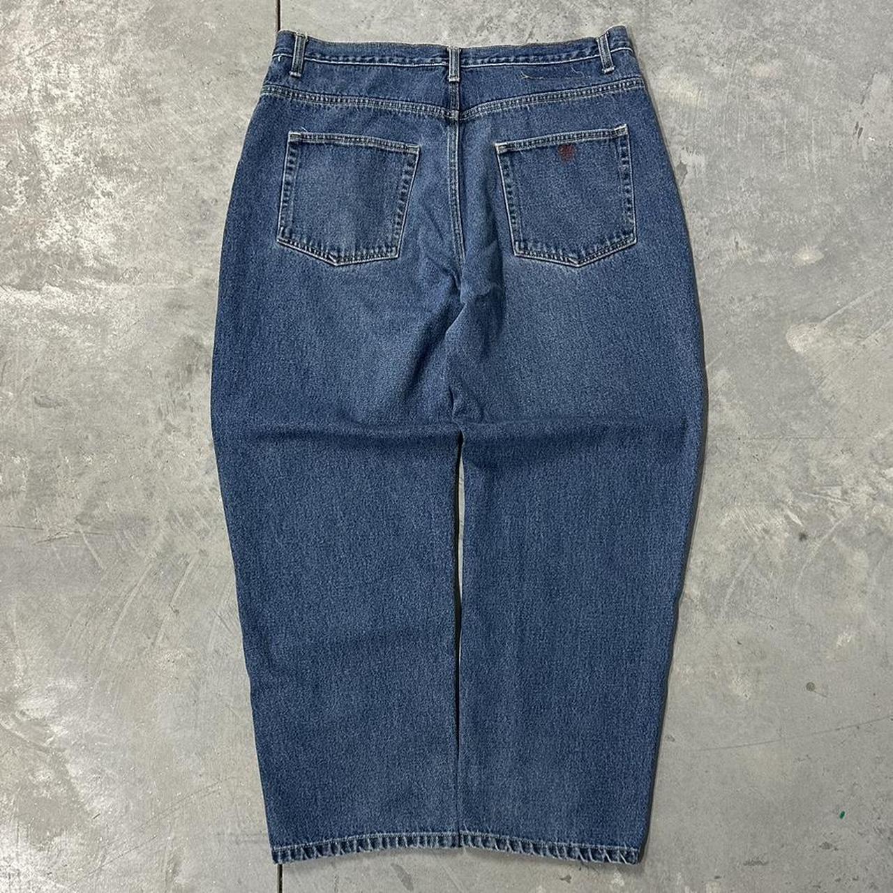 Vintage 90’s Timberland loose fit baggy denim jeans... - Depop