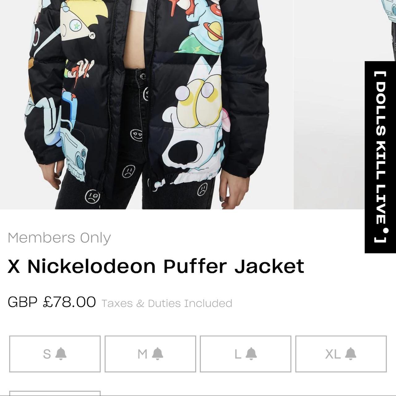 Nickelodeon Puffer Jacket Such a cool jacket, only... - Depop