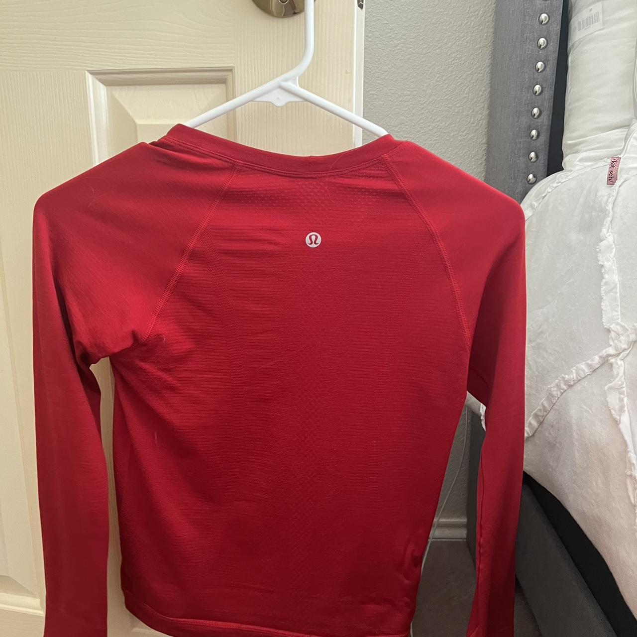 Lululemon Women's Red Shirt | Depop